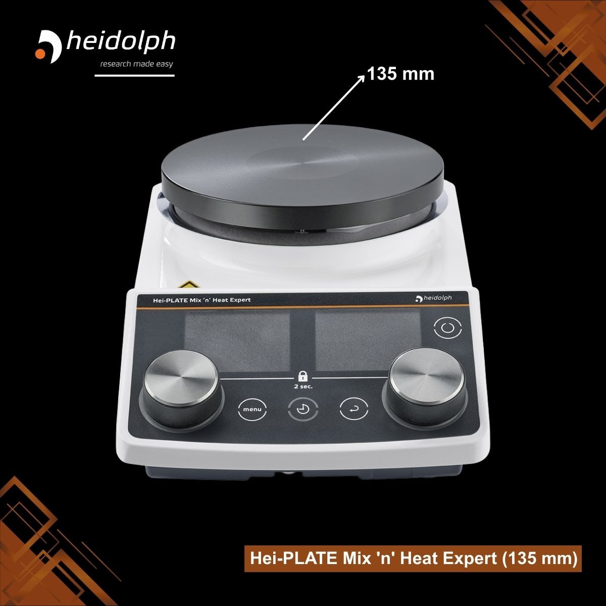 HEIDOLPH Hei-PLATE Mix 'n' Heat Expert 150 – 2.000 rpm